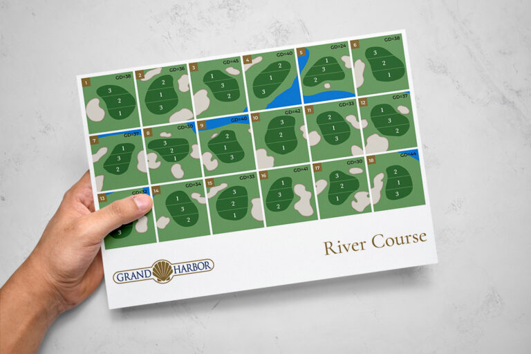 Grand Harbor Golf and Beach Club | Golf Course Map Design - Ironside Press
